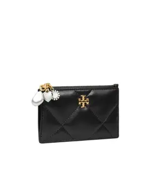 Tory Burch Quilted Charm Zip Card Case
