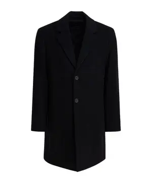 Vince Italian Wool Blend Coat - Black