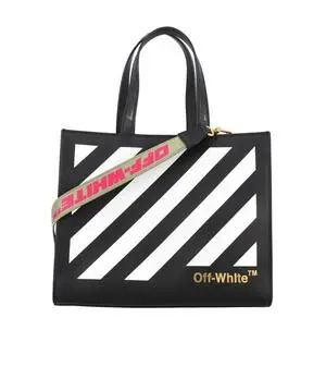 Off-White Diag Hybrid Shop 28 Strapped Tote Bag - Black