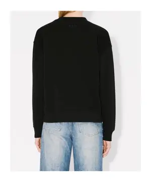 Kenzo Boke Flower Embroidered Sweatshirt - Black