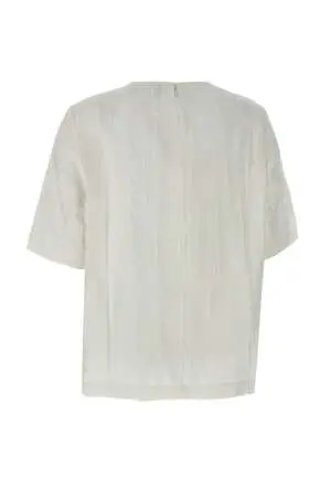 Loulou De Saison Textured Short-sleeve Top