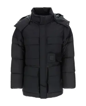 C.P. COMPANY Hooded Down Puffer Jacket - Black