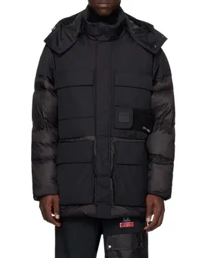 C.P. COMPANY Hooded Down Puffer Jacket - Black