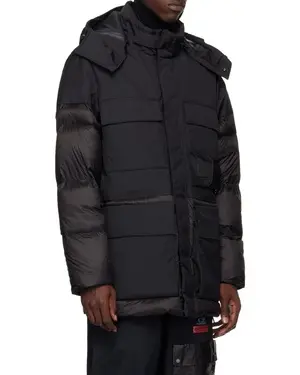 C.P. COMPANY Hooded Down Puffer Jacket - Black