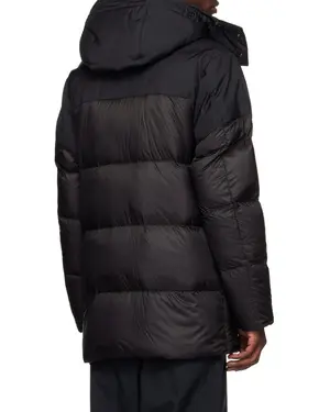 C.P. COMPANY Hooded Down Puffer Jacket - Black