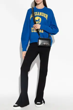 Alexander McQueen Skull Print Crewneck Sweatshirt
