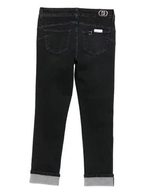 Liu Jo Embellished Skinny Fit Jeans - Black