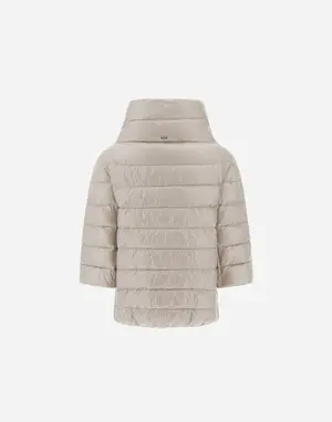 Herno Aminta Down Jacket With Wide Collar - Nude