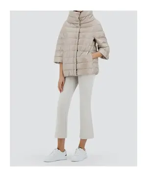 Herno Aminta Down Jacket With Wide Collar - Nude