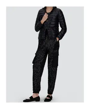 Herno Quilted Down Jacket With Stand Collar - Nude