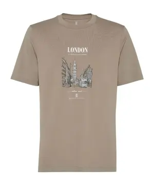 Brunello Cucinelli London Short Sleeved T-shirt - Nude