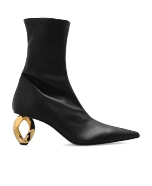 J.W.ANDERSON Jw Anderson Pointed-toe Heeled Ankle Boots - Black