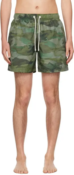 Palm Angels Seasonal Camo-print Swim Shorts