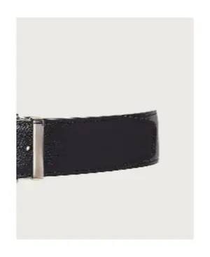 FERRAGAMO Square Buckle Belt - Black