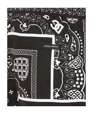 Dolce & Gabbana Bandana Print Swim Shorts