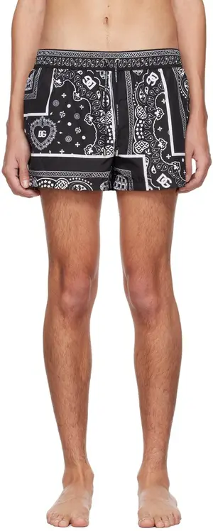 Dolce & Gabbana Bandana Print Swim Shorts