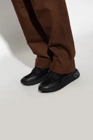 FERRAGAMO High Top Sneakers With Logo Detail