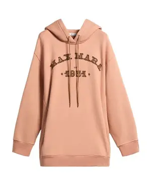 Max Mara Logo Long Hoodie - Pink