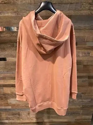 Max Mara Logo Long Hoodie - Pink