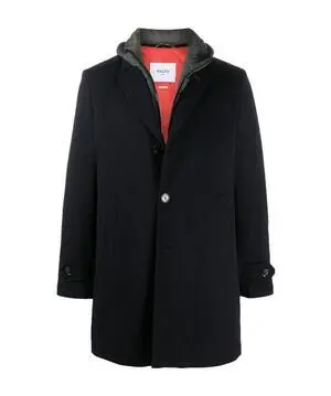 PALTO' Geraldo Wool Coat With Trapezoidal Lapel
