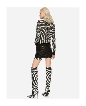 Dolce & Gabbana Zebra Jacquard Cardigan