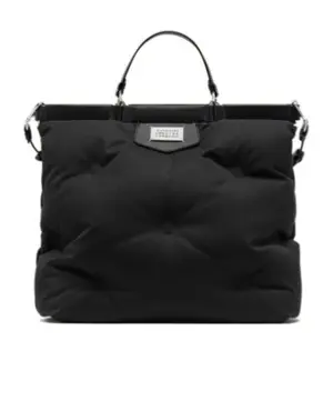 MAISON MARGIELA Glam Slam Quilted Padded Tote Bag - Black