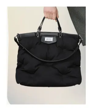 MAISON MARGIELA Glam Slam Quilted Padded Tote Bag - Black