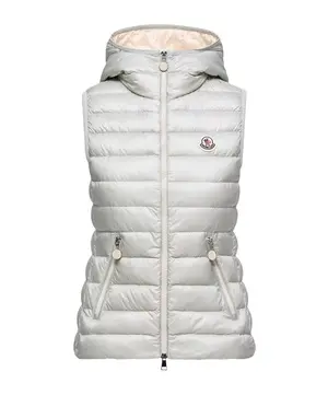 Moncler Glycosse Hooded Zip-up Padded Gilet - Gray