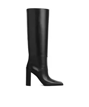 Alaïa Square Toe Knee-high Boots