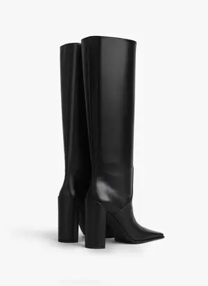 Alaïa Square Toe Knee-high Boots