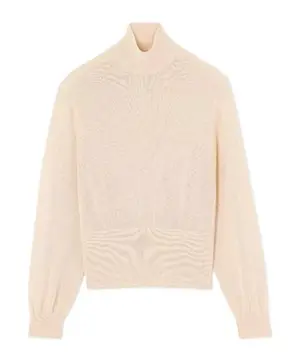 Loro Piana Camino Funnel-neck Ribbed Sweater