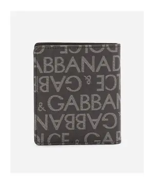 Dolce & Gabbana Dolce Gabbana Coated Jacquard Bifold Card Holder