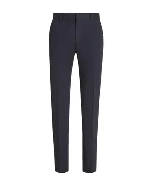 Zegna Tailored Straight-leg Trousers - Black