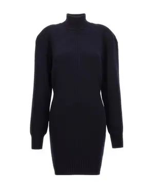 Stella McCartney High-neck Knitted Dress With Long Sleeves