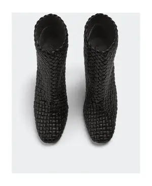 Bottega Veneta Padded Intreccio Ankle Boots