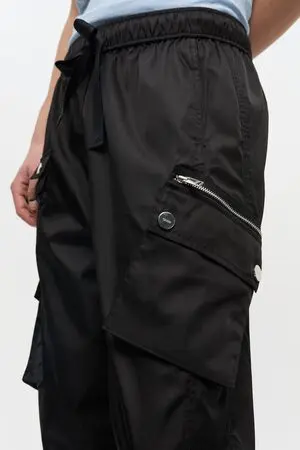 GANNI Elasticated Drawstring Waistband Trousers - Black