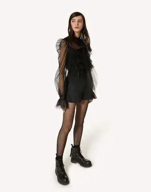Red Valentino Taffeta Tailored Shorts
