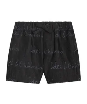 Dolce & Gabbana Printed Elasticated Waist Shorts - Black