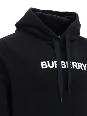Burberry Logo Print Drawstring Hoodie