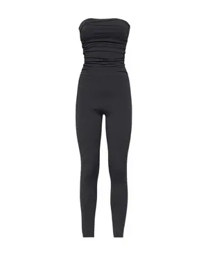 Khaite Strapless Fitted Jumpsuit - Black