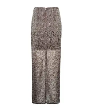 ROTATE BY BIRGER CHRISTENSEN Sequin Embellished Maxi Skirt - Gray