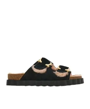 FERRAGAMO Gancini Sporty Sandals - Black