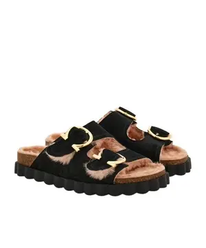 FERRAGAMO Gancini Sporty Sandals - Black