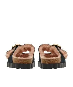 FERRAGAMO Gancini Sporty Sandals - Black