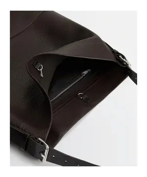 LEMAIRE Belted Top Handle Bag - Dark Chocolate