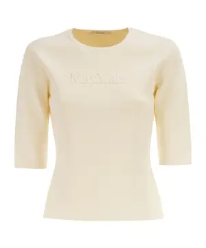 Max Mara Max Mara Short Sleeve Logo Top No