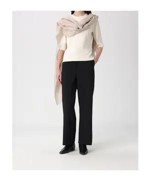 Max Mara Short Sleeve Logo Top - Nude