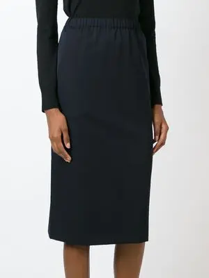 Comme Des Garçons Elastic Waist Skirt With Back Slits