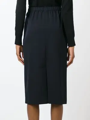 Comme Des Garçons Elastic Waist Skirt With Back Slits