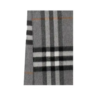 Burberry Contrast Check Fringed Scarf